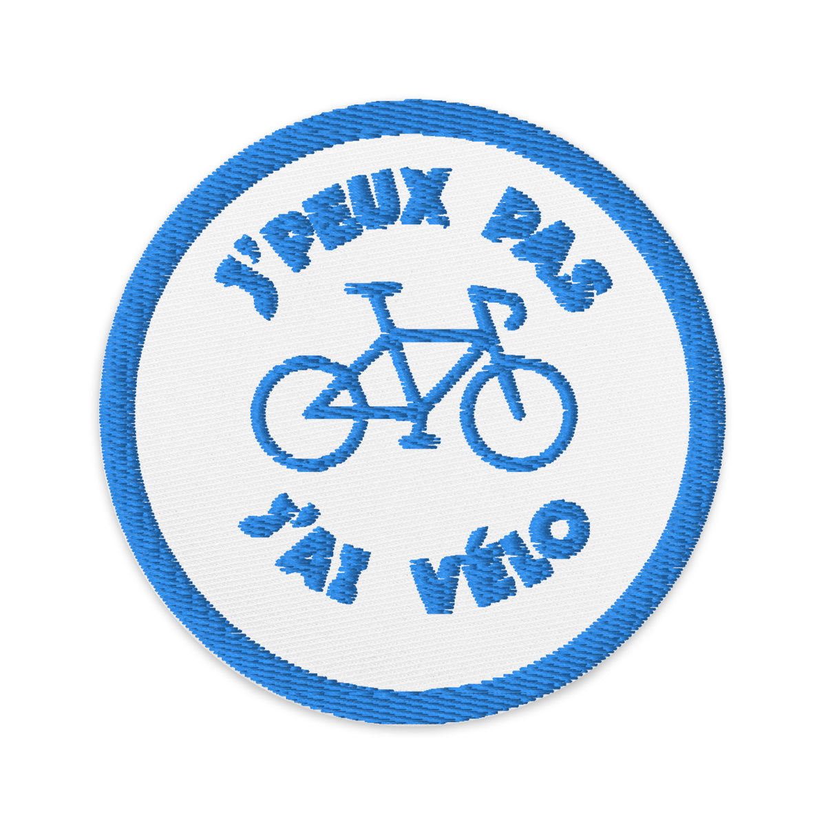 J'peux pas j'ai vélo - Patchs brodés – Le fagoteur